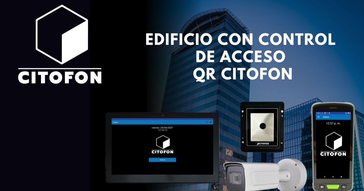 Edificio con Control de Acceso con QR - Citofon